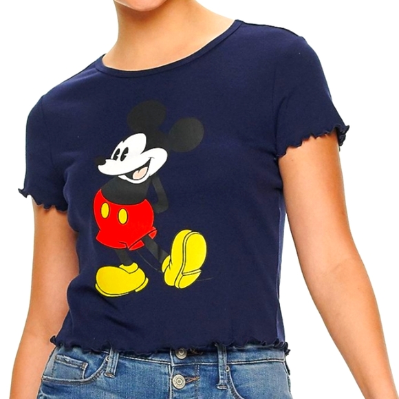 Disney | Tops | 25 Last 1 Navy Rib Disneys Mickey Mouse Classic Baby ...